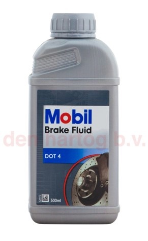 Bestel de Mobil Brake Fluid DOT 4 halve liter flacons | Den Hartog B.V.